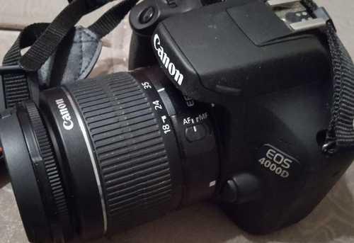 Фотоаппарат Canon eos 4000d +Объектив canon 75-300