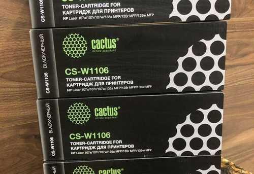 Картридж лазерный Cactus CS-W1106 черный/1000 стр