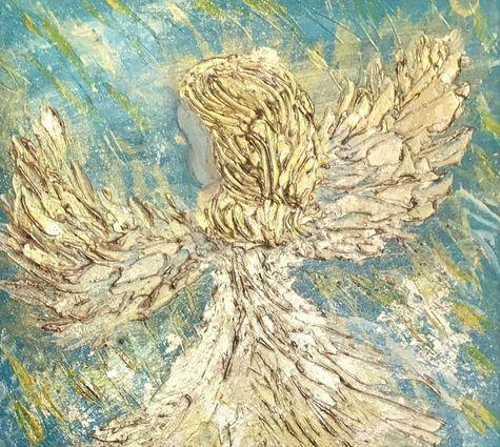 Картина ангел оберег для подарка 30х30 см