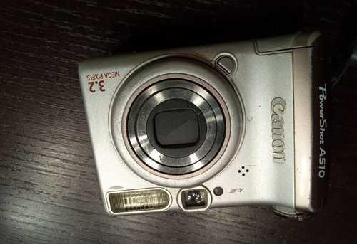 Компактный фотоаппарат canon a510