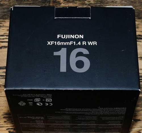 Fujinon xf 16 mm 1.4 R WR