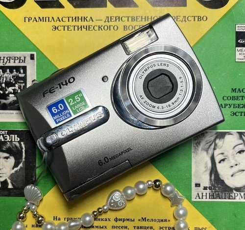 Фотоаппарат Olympus FE-140 почти полный комплект