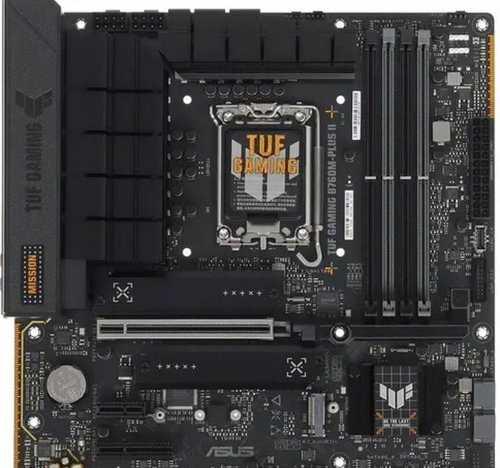 Материнская плата asus TUF gaming B760M-plus II, LGA1700 4xDDR5 4xsata3 3xM.2 raid hdmi DP mATX