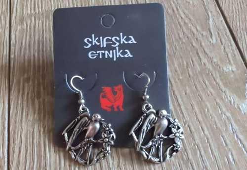 Серьги новые skifska etnika ласточки