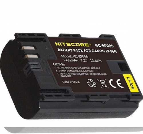 Аккумулятор Nitecore NC-BP005 (LP-E6N) 13.6Wh