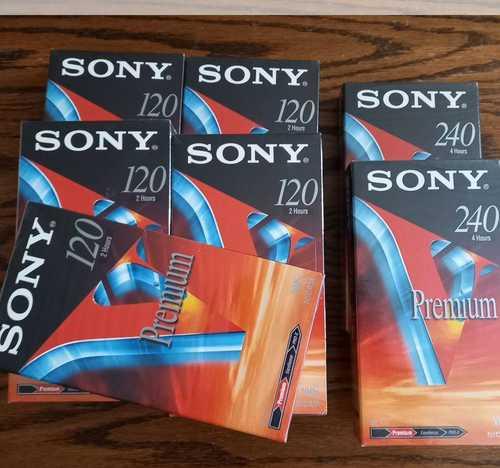 Видеокассеты sony (VHS) новые