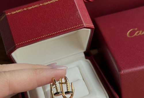 Серьги Cartier гвоздь Желтое Золото 585