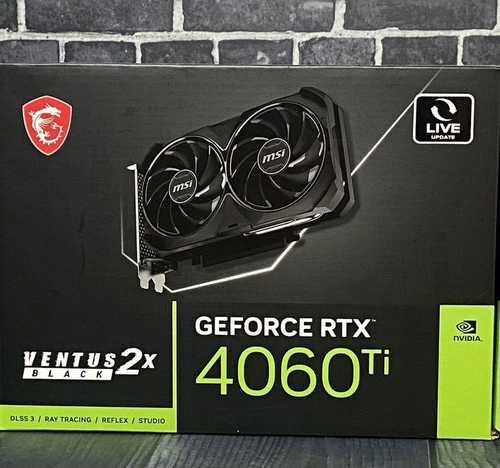 Видеокарта MSI GeForce RTX 4060ti Ventus 2x 8gb