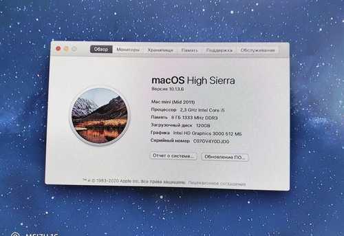Apple mac mini две системы на борту
