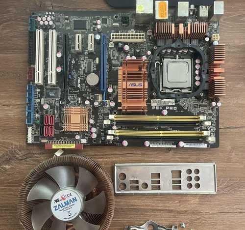 Asus P5K Pro   Core 2 Quad Q6600   кулер