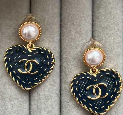 Серьги Chanel luxe