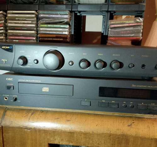 Проигрыватель CD сеc сd-2100 / Усилитель Arcam Alp