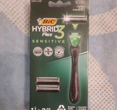 Бритва Bic hybrid flex 3 sensitive