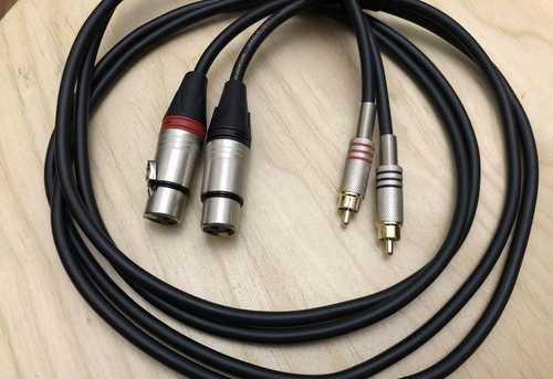 Кабель межблочный 2XLR -2RCA