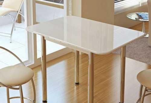 Новые кухонные столы белый глянец и с фотопечатью
