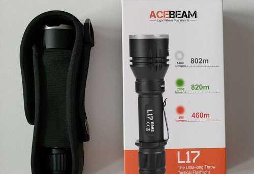 Acebeam l17 дальнобойный подствольный фонарь