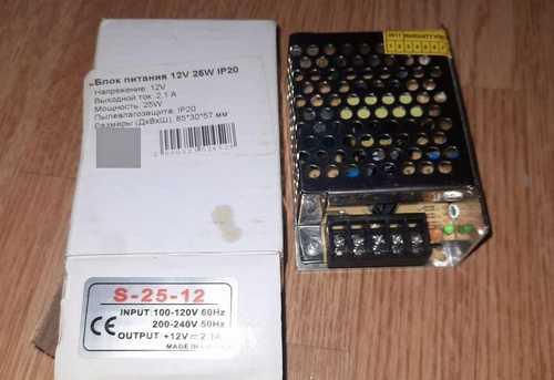 Блок питания 12v на 25w ip20