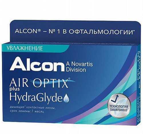 Линзы alcon AIR optix Plus Hydraglude №6 (3,75)