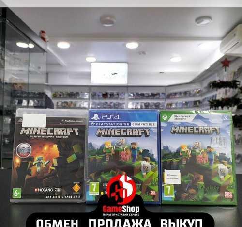 Minecraft для PS3, PS4, xbox, ONE новый б/у диск