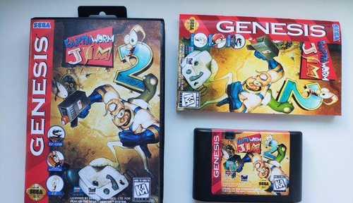 Earthworm Jim 2 Sega Genesis