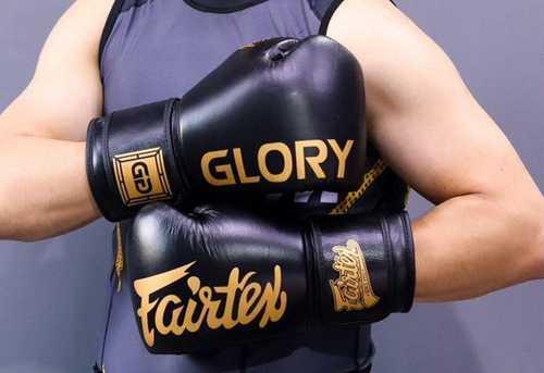 Боксерские перчатки Glory Fairtex bgvg Black
