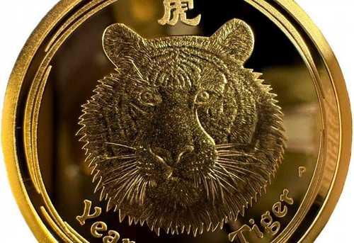 Монета Австралии "Лунар II - Год Тигра" 2010