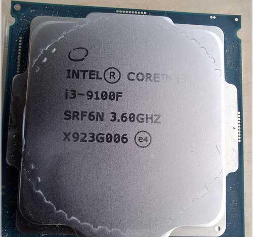 Процессор Intel core i3 9100f