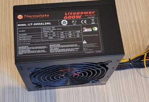 Блок питания 600w Thermaltake Litepower 600W