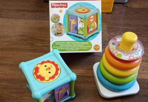 Fisher Price кубик для игр, пирамидка