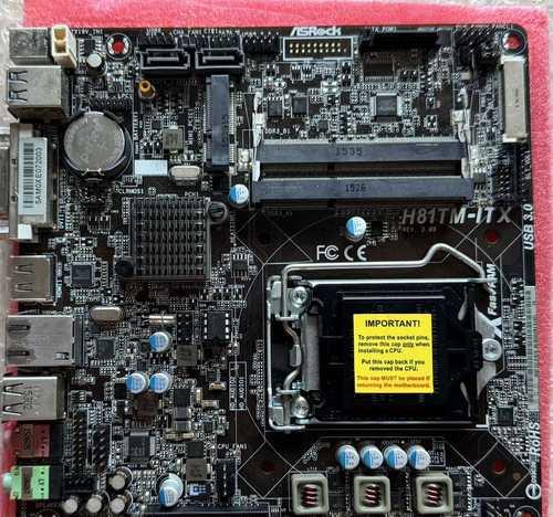 Материнская плата аsrock H81TM-ITX R2.0, LGA1150