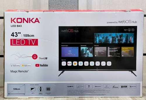 Новый 4K 43" (109см) SMART TV Konka (LG,WebOS)