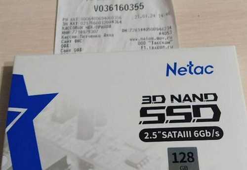Новый SSD Netac 128Г NT01N600S-128G-S3X SATA III