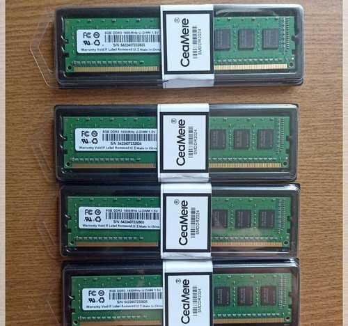 Оперативка ddr3 для компа 8 гб 1600 Мгц