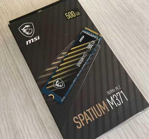 Накопитель SSD M2 nvme MSI Spatium 500GB