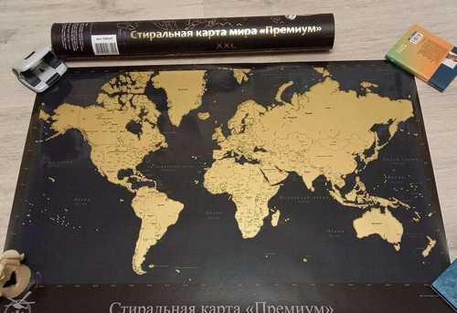 Скретч карта мира XXL