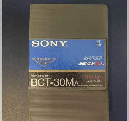 Видеокассета Sony Betacam SP (мини) BCT-30Ma