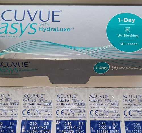 Линзы контактные однодневные Acuvue Oasys