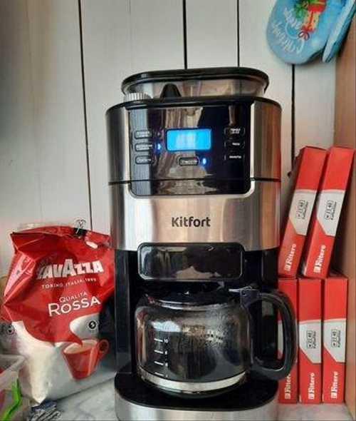 Кофемашина и кофемолка Kitfort KT-720