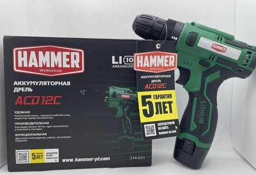 Шуруповерт hammer Flex ACD12CS (Бекетова 57)