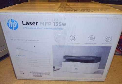 C WiFi мфу Hp laser mfp 135w новый лазерный