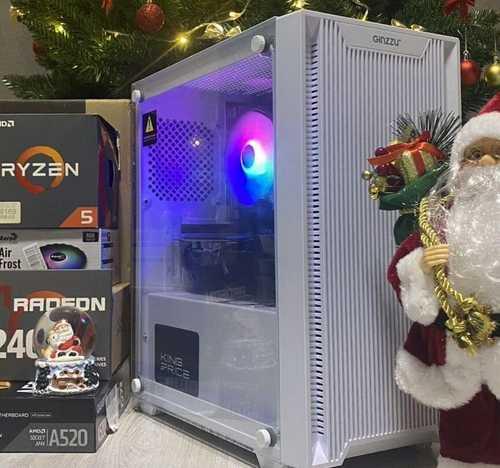 Игровой пк Ryzen 5 2600 GTX 1660 озу 16Gb SSD