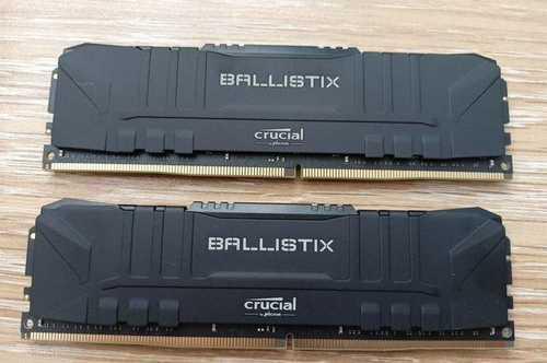 Память DDR4 Crucial Ballistix 16Gb*2 3200Mhz