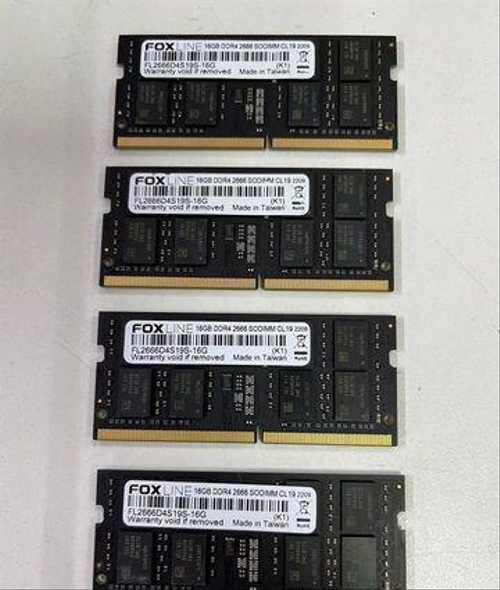Оперативная память Б\У DDR4 16GB 2666 FoxLine