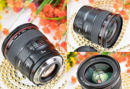Canon EF 24mm f/1.4L II USM, гарантия 6 месяцев