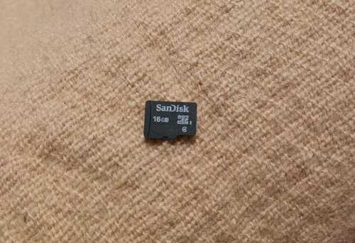 Карта памяти MicroSD 16gb