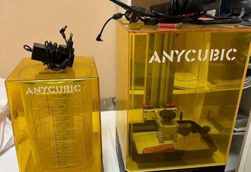 3D принтер Anycubic mono x и мойка Wash cure 2.0