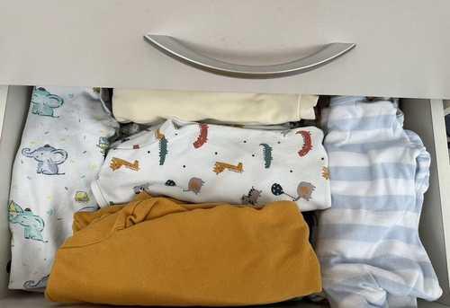 Одежда для новорождённого мальчика пакетом 56-62