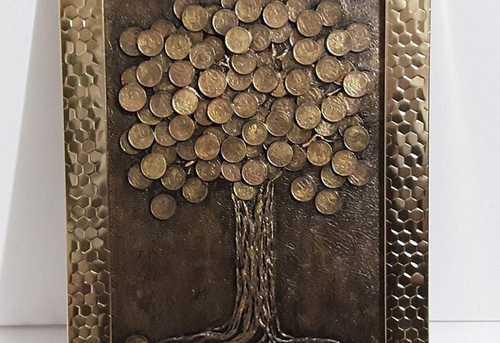 Картина панно денежное дерево