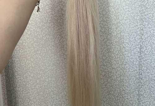 Волосы для наращивания 55 см блонд