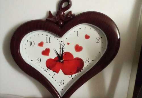 Часы настенные Сердце